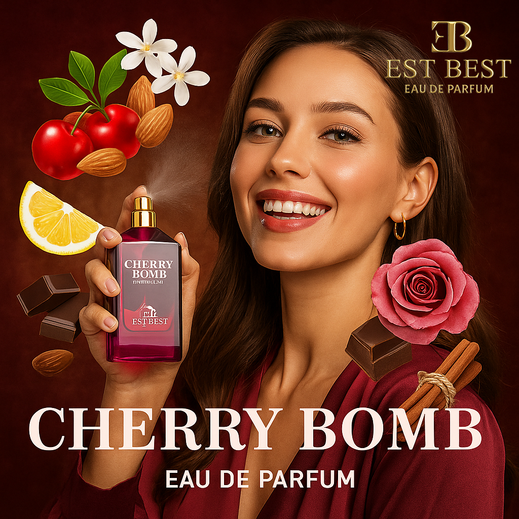 CHERRY BOMB Eau De Parfum for Women Sweet Cherry Almond Floral Perfume
