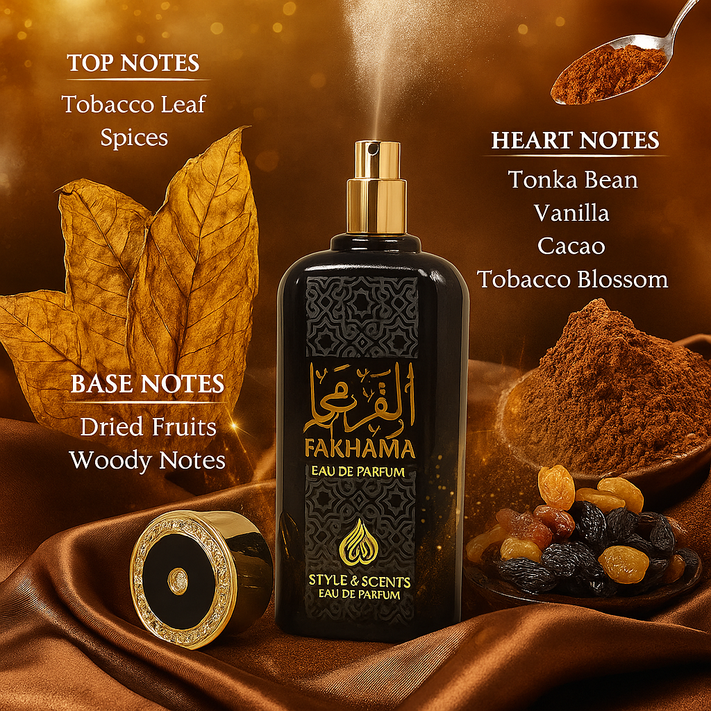 FAKHAMA Unisex Perfume – Tobacco, Tonka & Oud | 100ml
